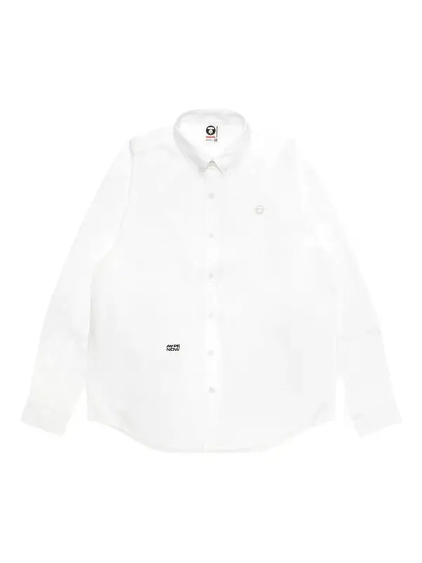 AAPE BY *A BATHING APE® Logo-patch Button-down Shirt