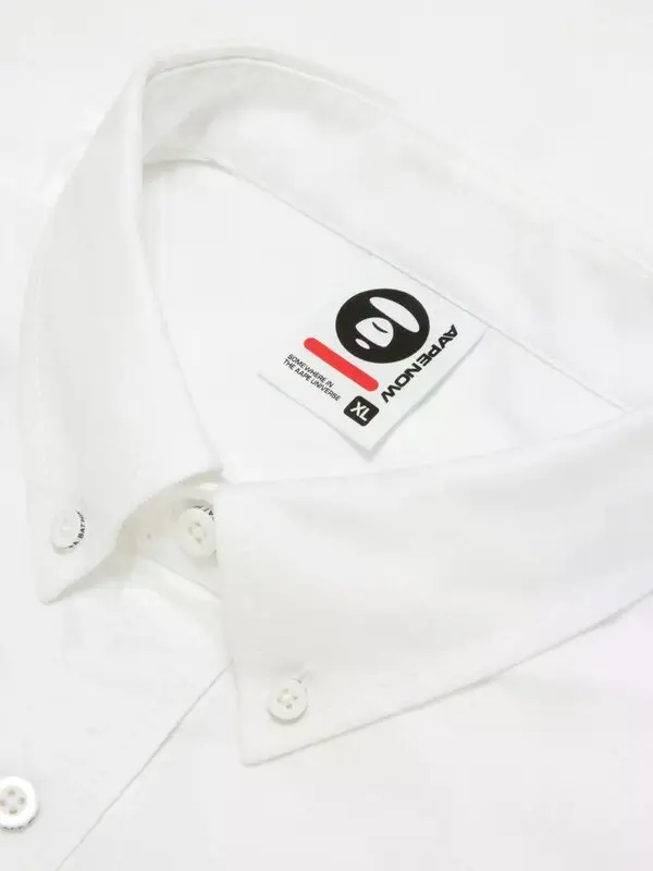 AAPE BY *A BATHING APE® Logo-patch Button-down Shirt