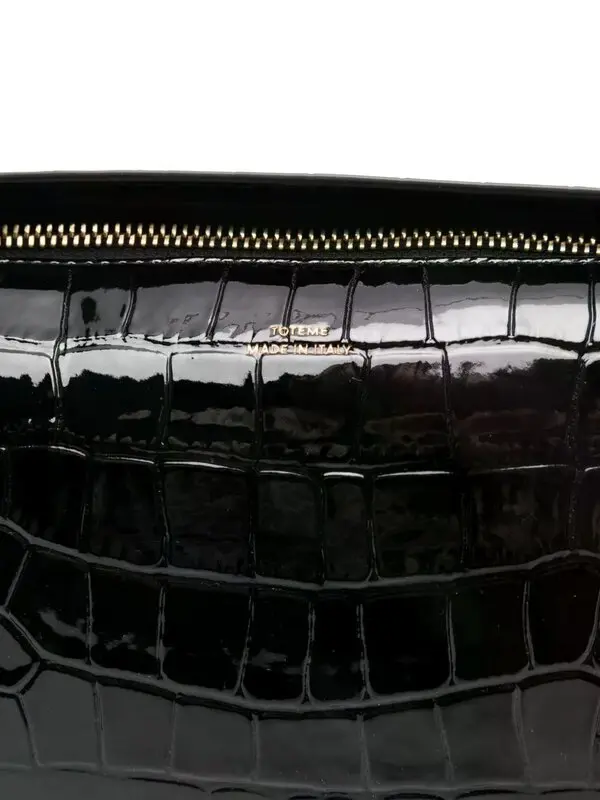 TOTEME Crocodile-embossed Leather Clutch