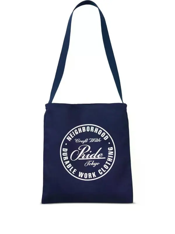 NEIGHBORHOOD Logo-print Tote Bag - Blue