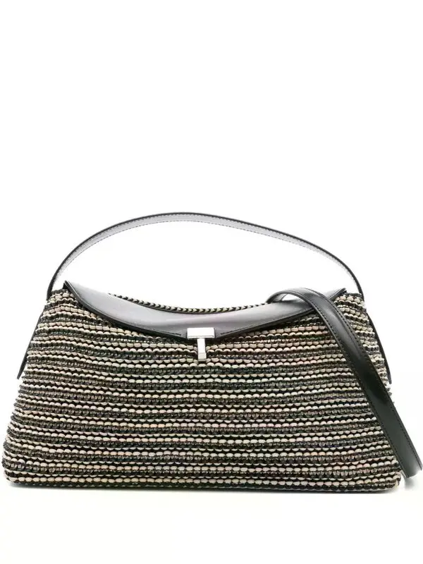 TOTEME Woven Top Handle Bag - Black