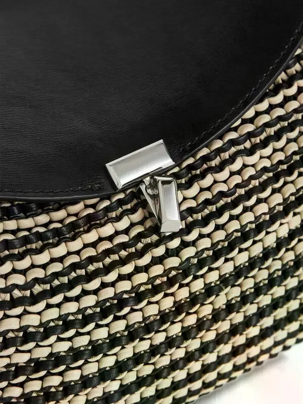 TOTEME T-lock Woven Leather Top Handle Bag