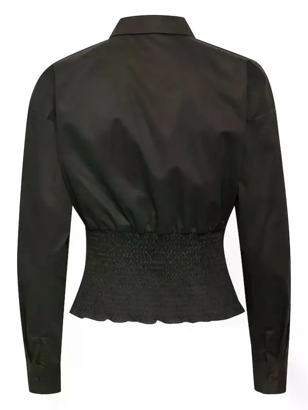 GESTUZ Smocked-waist Shirt