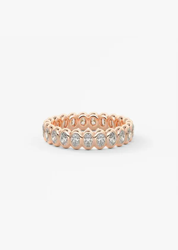 FRANK DARLING Risotto Pave Eternity Ring - Yellow Gold