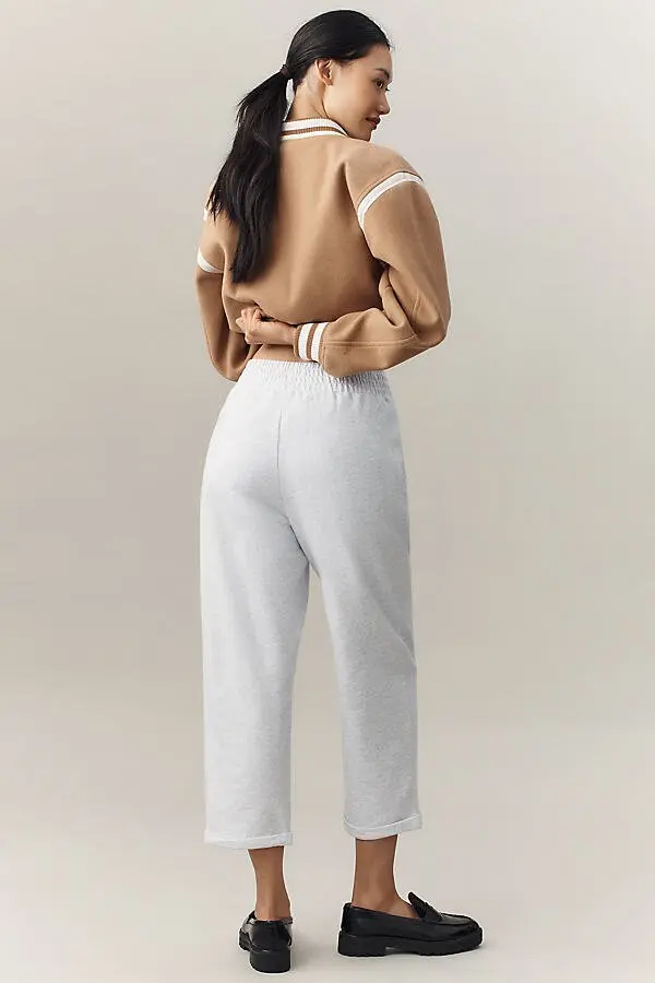 GREY LAB Cotton Cropped Pull-on Pants