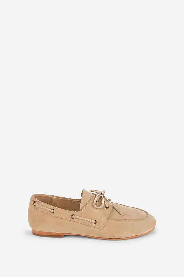 Intentionally Blank Pixie Boat Shoes - Taupe