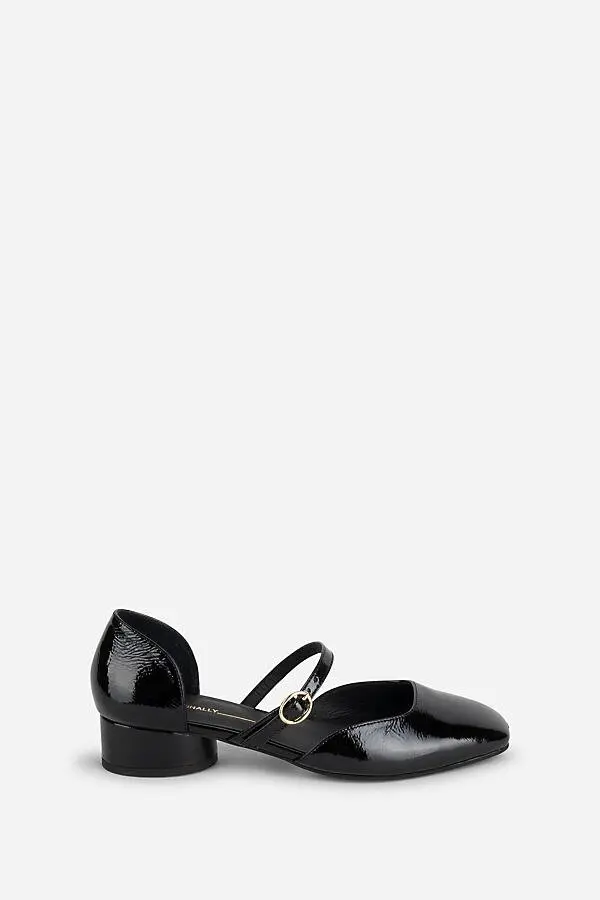 Intentionally Blank Cortez Mary Jane Heels - Black