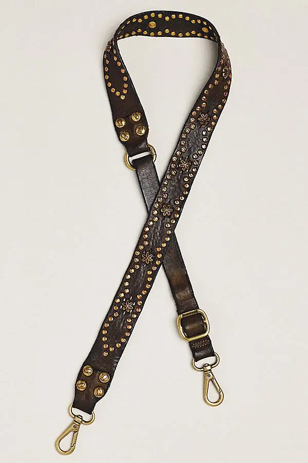 CAMPOMAGGI Leather Bag Strap - Military