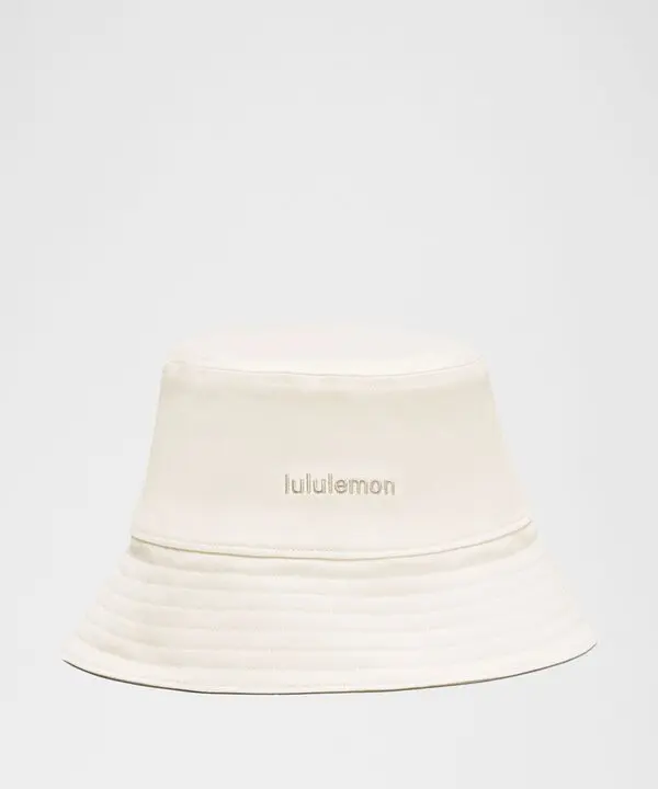 Lululemon Reversible Bucket Hat - Light Ivory/warm Ash Grey