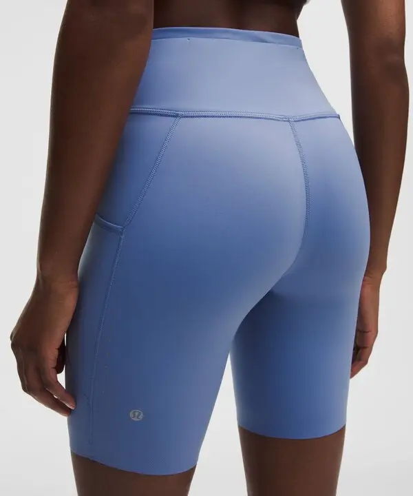 Lululemon Fast And Free High-rise Short - Prep Blue