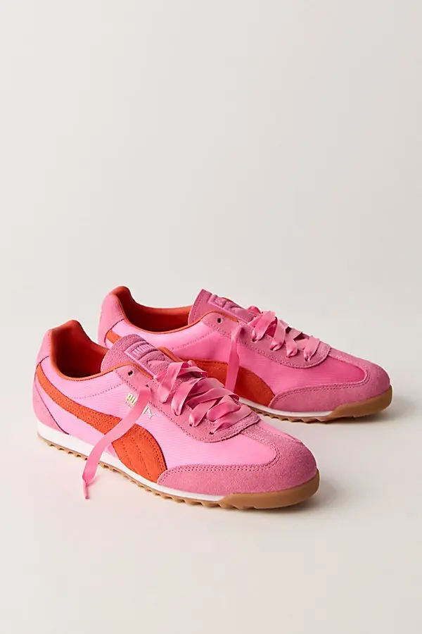 PUMA Arizona Nylon Sneakers - Poise Pink/fierce Red/white