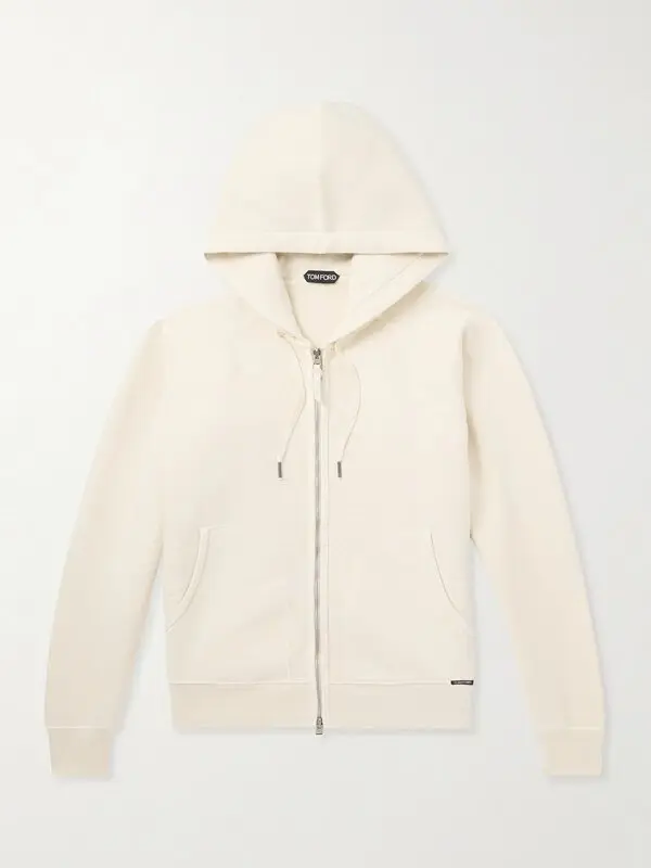 TOM FORD Slim-fit Cotton-jersey Zip-up Hoodie