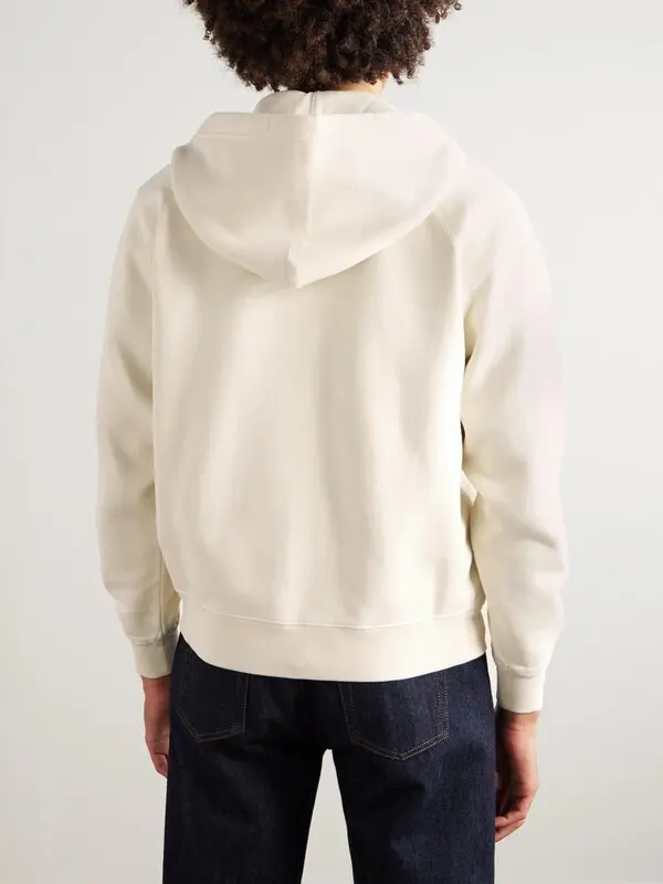 TOM FORD Slim-fit Cotton-jersey Zip-up Hoodie
