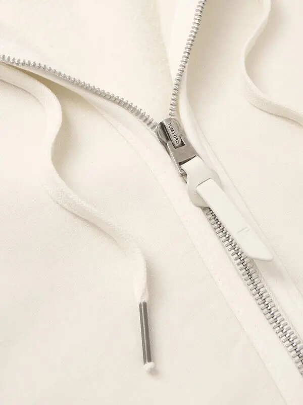 TOM FORD Slim-fit Cotton-jersey Zip-up Hoodie