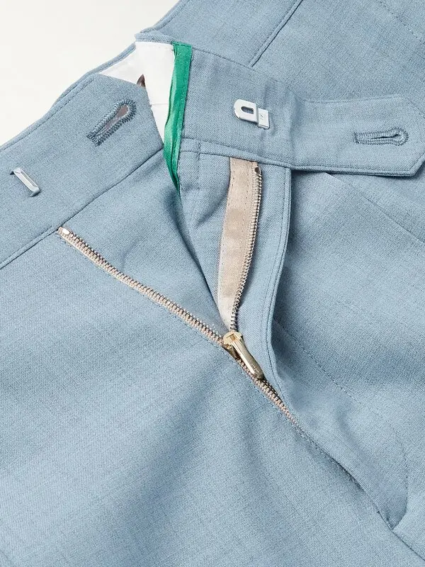 Paul Smith Tapered Pleated Stretch-wool Suit Trousers