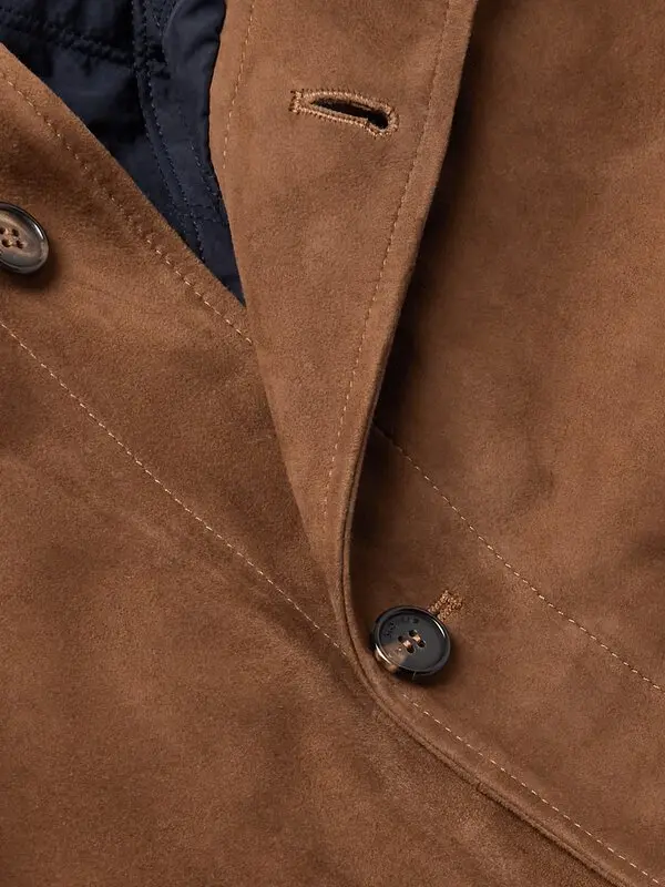 SLOWEAR Suede Bomber Jacket