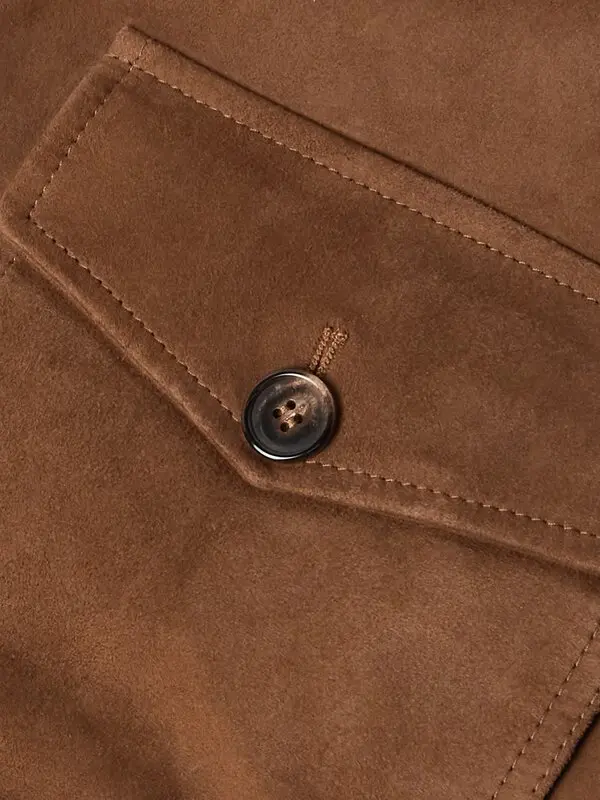 SLOWEAR Suede Bomber Jacket