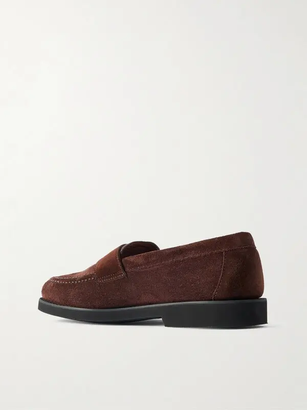 SEBAGO Ryan Suede Penny Loafers - Brown