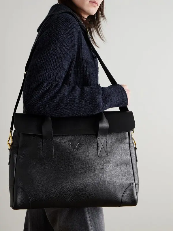 Bennett Winch Full-grain Leather Briefcase - Black