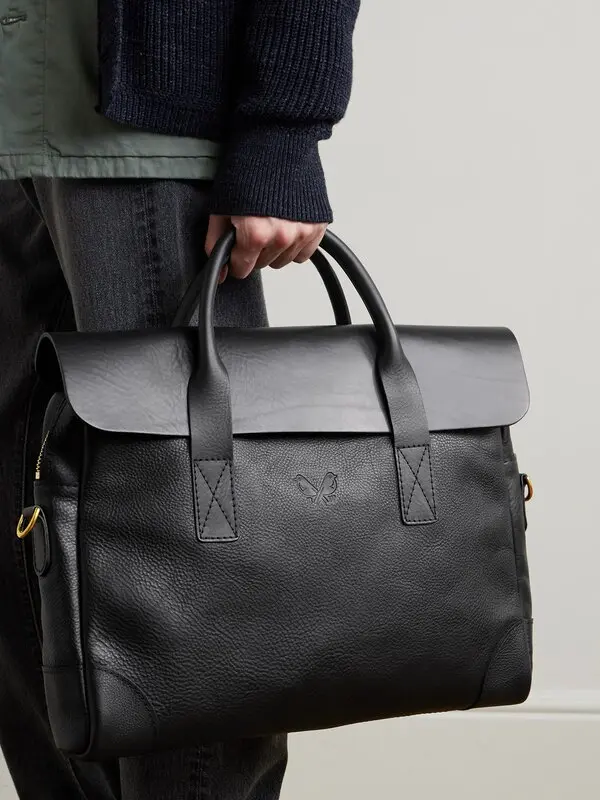 Bennett Winch Full-grain Leather Briefcase - Black
