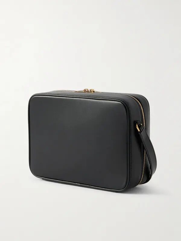 Saint Laurent Logo-print Leather Messenger Bag