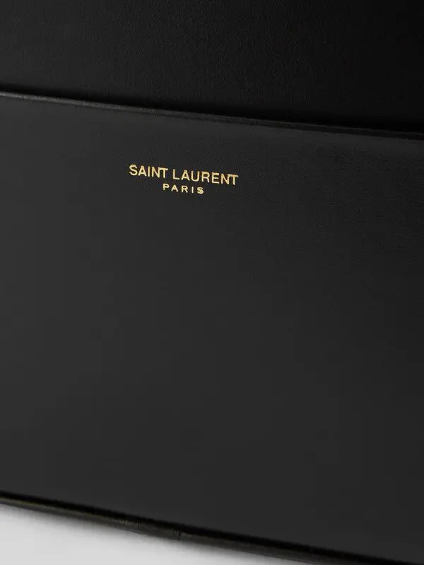 Saint Laurent Logo-print Leather Messenger Bag