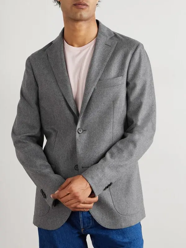 SLOWEAR Slim-fit Wool-blend Blazer