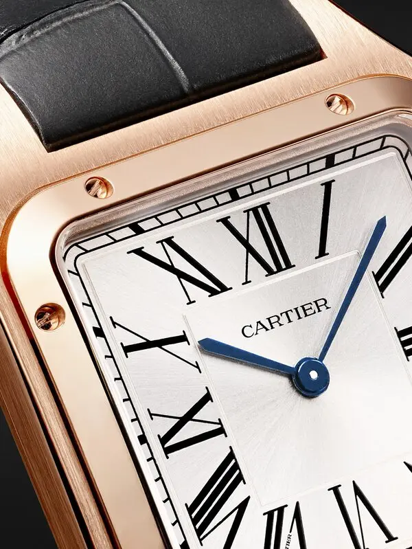 Cartier Santos-Dumont Large 18-Karat Rose Gold And