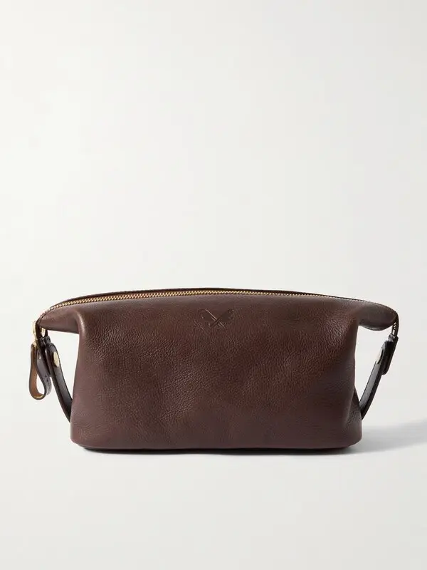 Bennett Winch Full-grain Leather Wash Bag - Brown