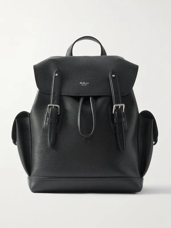 Mulberry Heritage Pebble-grain Leather Backpack - Black