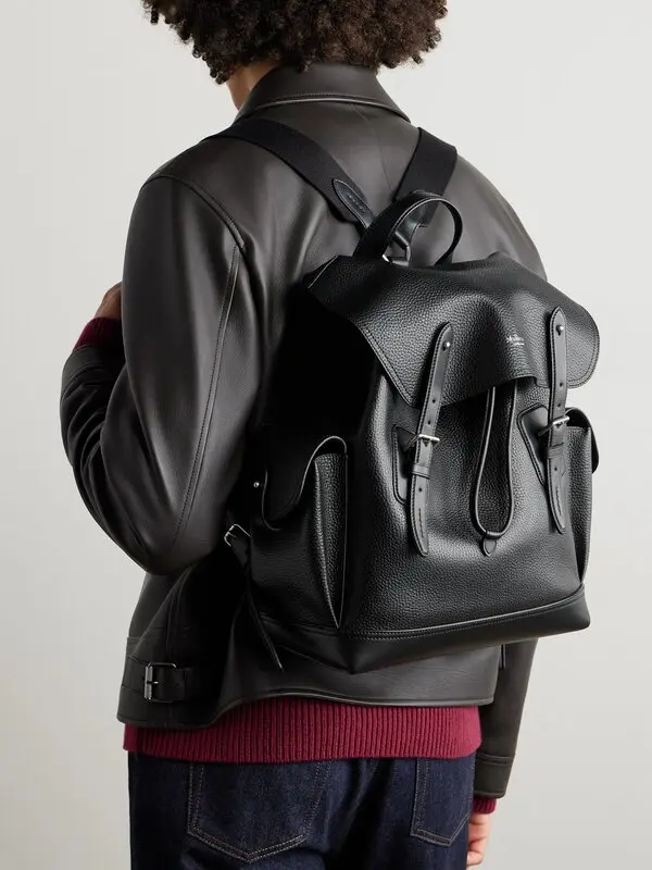 Mulberry Heritage Pebble-grain Leather Backpack - Black