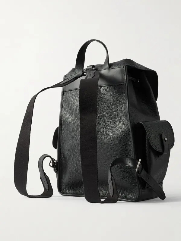 Mulberry Heritage Pebble-grain Leather Backpack - Black