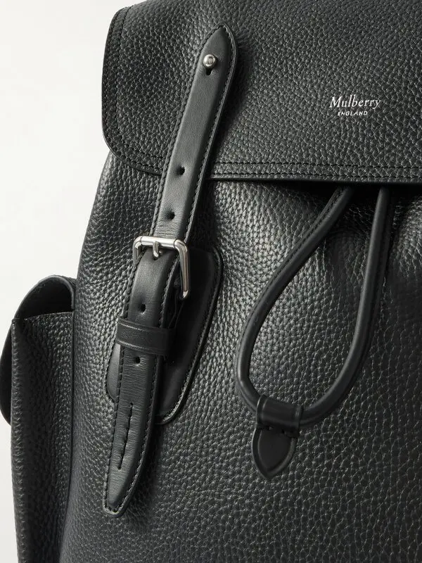 Mulberry Heritage Pebble-grain Leather Backpack - Black