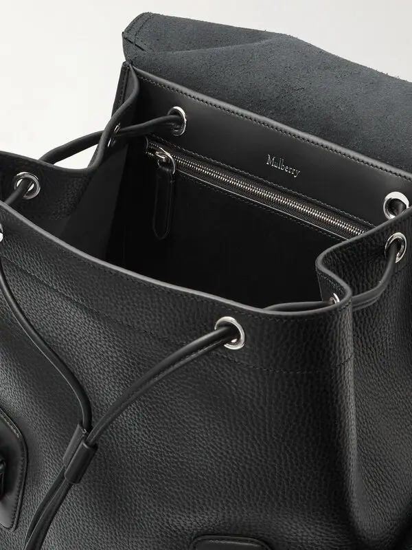 Mulberry Heritage Pebble-grain Leather Backpack - Black