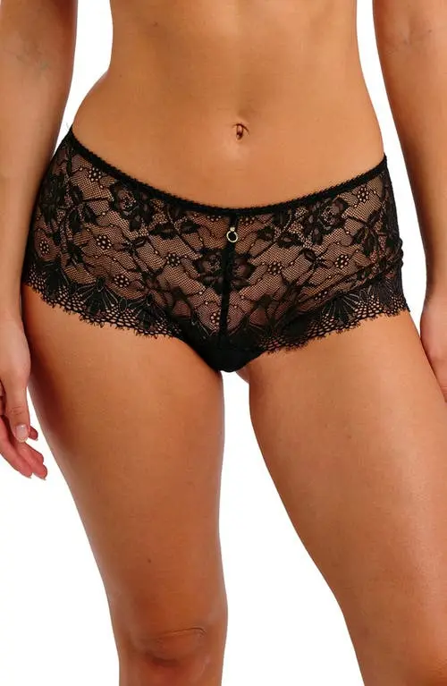 Freya Fascinate Lace Boyshorts - Black