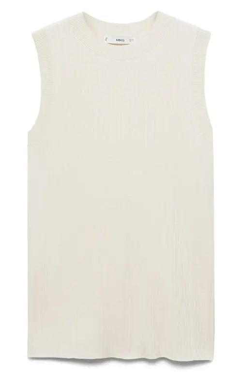 Mango Sleeveless Knit Tunic With Side Slits