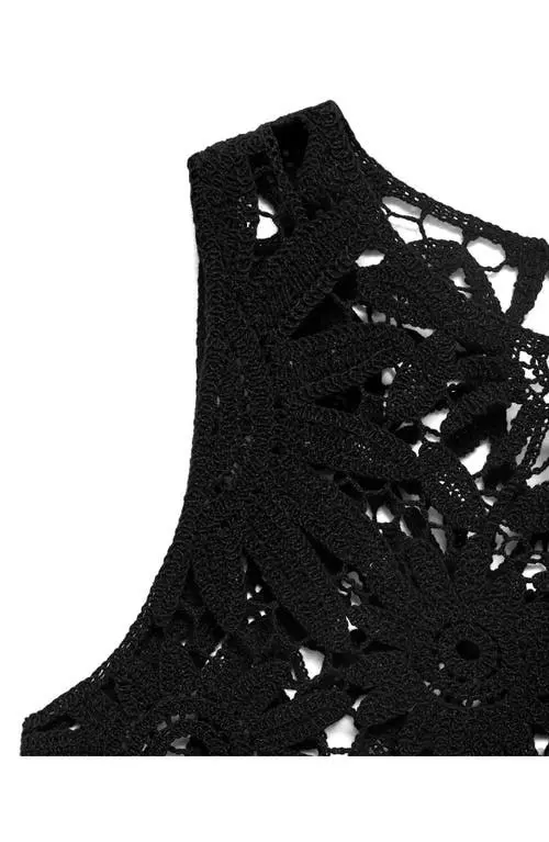 Mango Floral Lace Tank Top