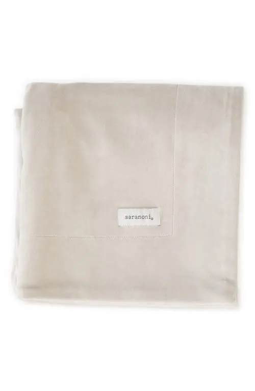 SARANONI Minky Stretch Blanket - Ivory