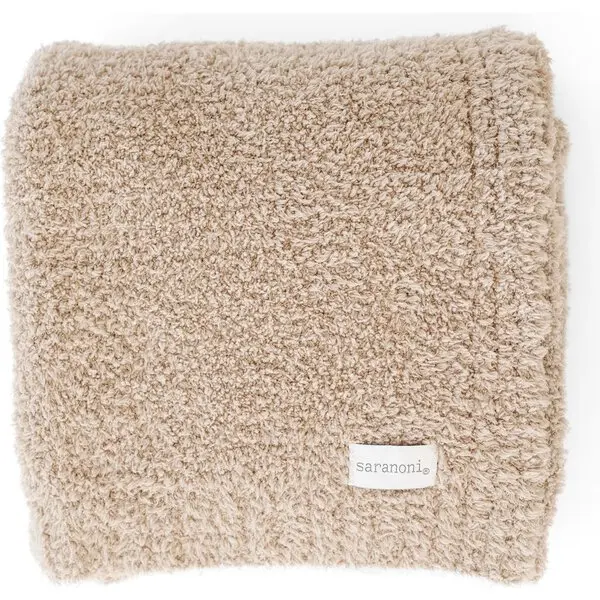 SARANONI Bamboni Receiving Blanket - Taupe