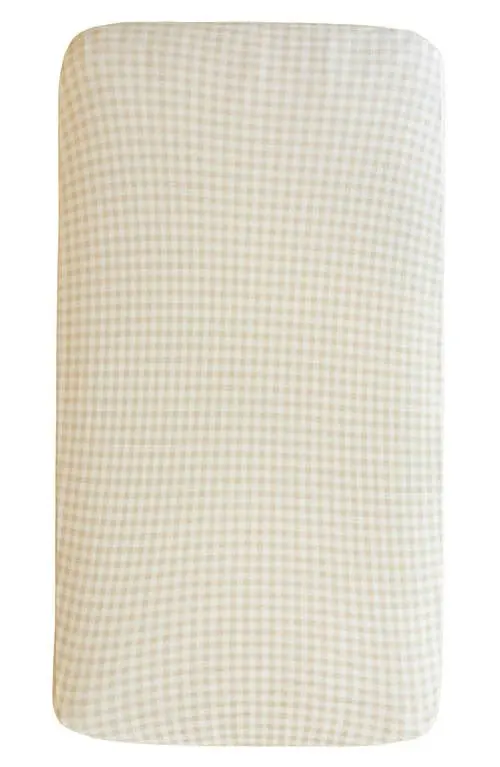 SARANONI Minky Fitted Crib Sheet - Gingham