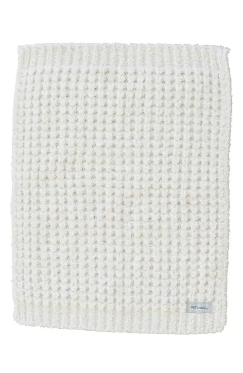 SARANONI Waffle Mini Blanket - Ivory