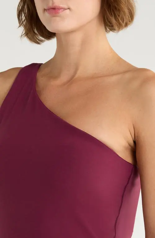 Spanx One Shoulder Tank - Plum Berry