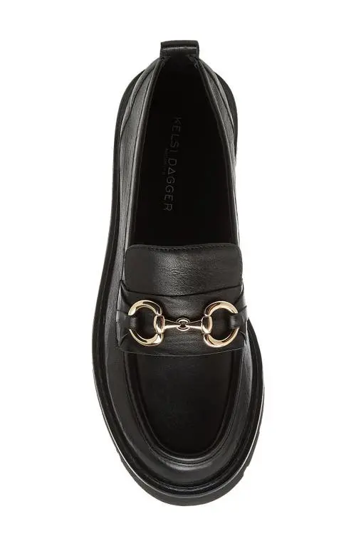 KELSI DAGGER BROOKLYN Jemmie Platform Loafer - Black