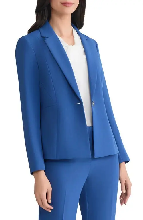 KASPER One-button Blazer - Blue Night