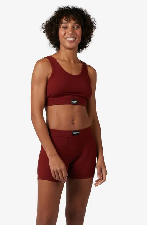 TOMBOYX Rib 4.5-inch Boxer Briefs - Burgundy