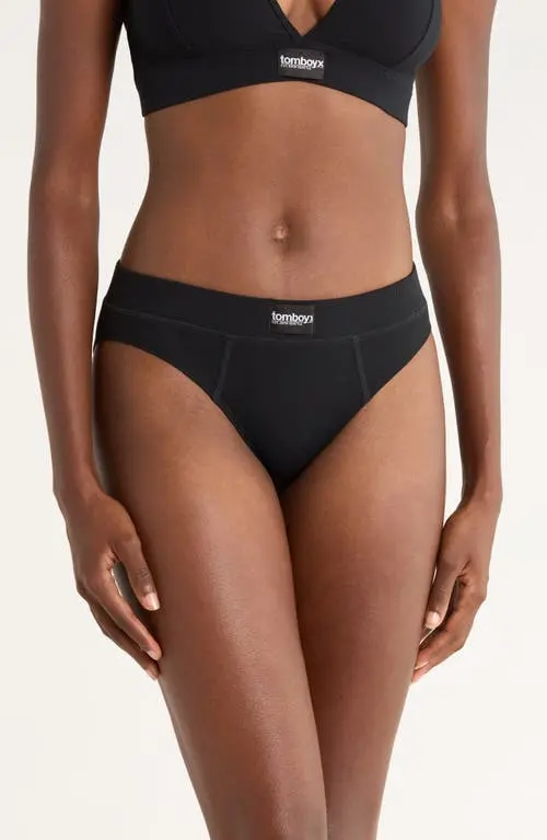 TOMBOYX Rib Bikini Briefs - Black