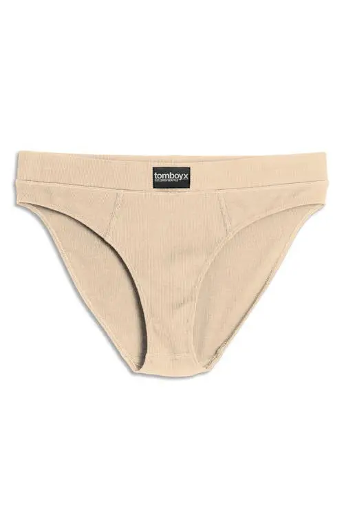 TOMBOYX Rib Bikini Briefs - Taupe