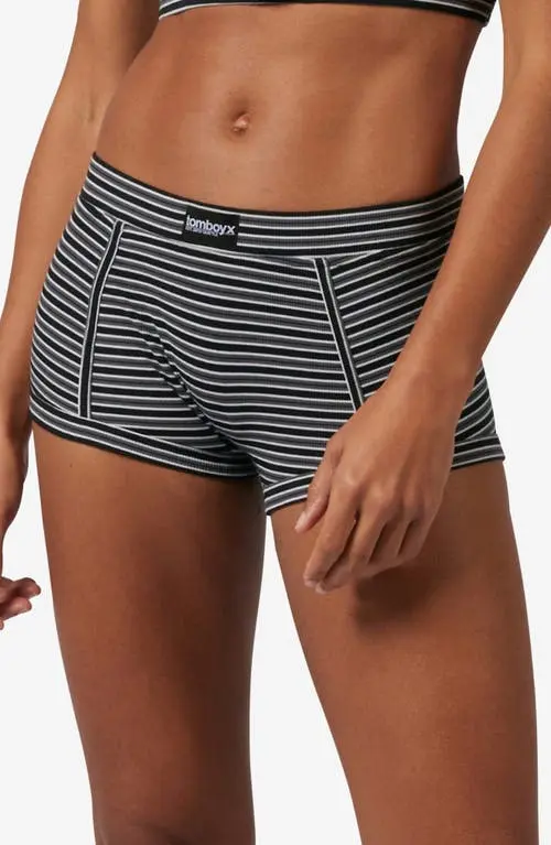 TOMBOYX Rib Boyshorts - Icy Stripe
