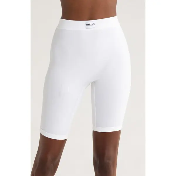 TOMBOYX Rib 9-inch Boxer Briefs - Bright White