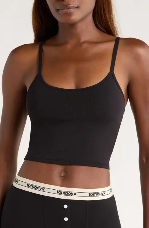 TOMBOYX Longline Bra Top - Modal Black